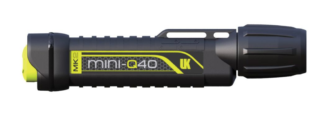 Lys, Mini Q40 MK2 med batterier - NY - Jæren Dykkersenter - Stavanger